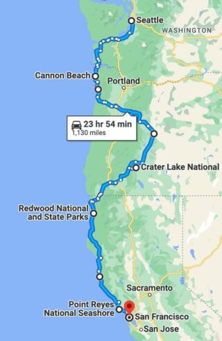 Seattle To San Francisco Road Trip: Best Drive Itinerary